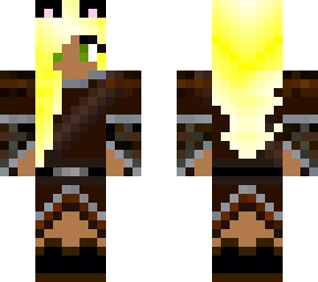 Blonde Felina Songs Of War | Minecraft Skin
