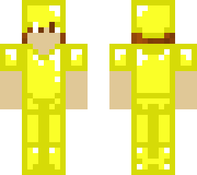 Girl In Gold Armor | Minecraft Skin