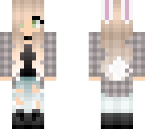girl with bunny ears | Minecraft Skin