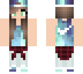 Girl with tank top and joggers | Minecraft Skin