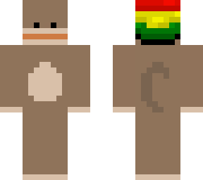 rasta monkey | Minecraft Skin