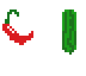 All hail Chilli Peppers and cucumbers | Minecraft Skin