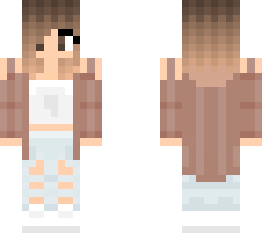 cardi and ripped jeans | Minecraft Skin