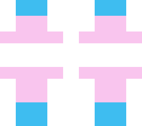 trans flag | Minecraft Skin