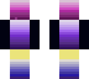 Blue pink and purple gradient | Minecraft Skin