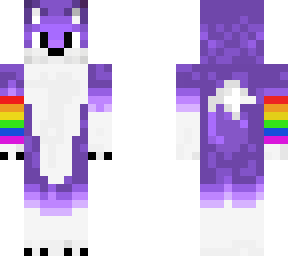Femboy Purple Furry (Fox) | Minecraft Skin