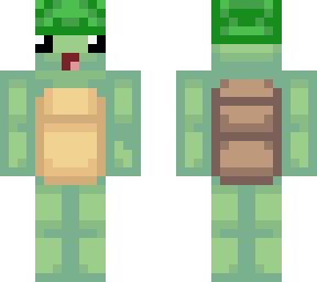 Turtle with turtle helmet | Minecraft Skin
