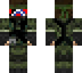 confederate Solid Snake | Minecraft Skin