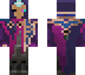Dark Cosmic Jhin | Minecraft Skin