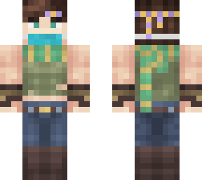 Joseph Joestar with a mask | Minecraft Skin