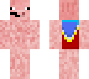 pig with headphones and techno cape | Minecraft Skin