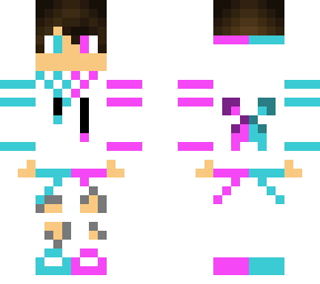 White Creeper Boy | Minecraft Skin