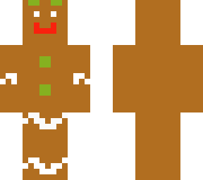 A gingerbread man | Minecraft Skin