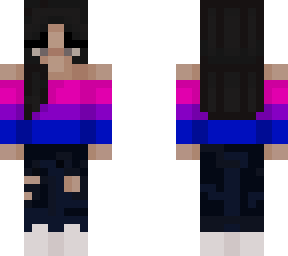 Bi flag hoddie | Minecraft Skin