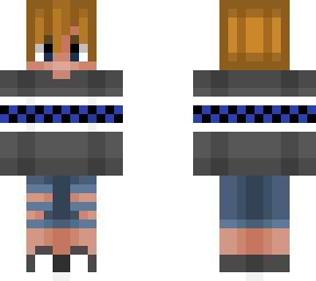 Blue Checkered Boy | Minecraft Skin