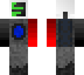 Computer Head Lava Arm Water Tank Suit | Minecraft Skin