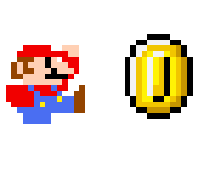 Mario & coin | Minecraft Skin