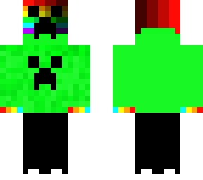 Rainbow Creeper | Minecraft Skins