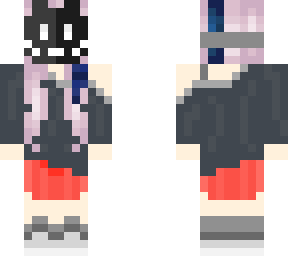 cat mask girl | Minecraft Skin