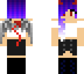 Devil Girl With Devil Tail Minecraft Skins