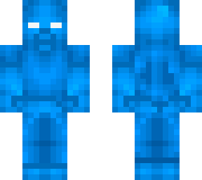 Herobrine blue Steve | Minecraft Skin