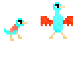 pixel art bird (fixed) | Minecraft Skin