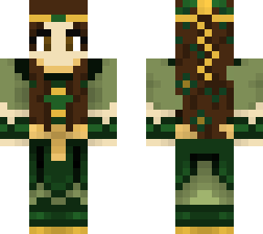 earth bender girl | Minecraft Skin