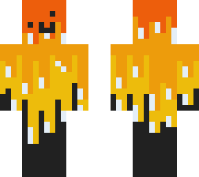 Orange Dripping derp | Minecraft Skin
