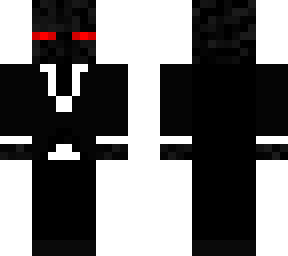 Red Eyed Enderman In Suit | Minecraft Skin