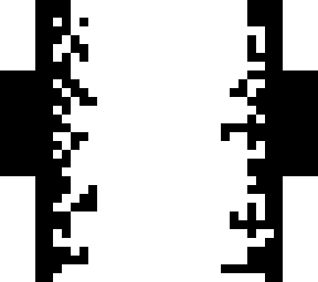 Black and White Creeper | Minecraft Skin