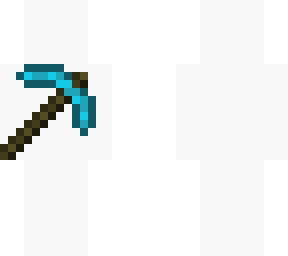 Minecraft Diamond Pickaxe Pixel Art
