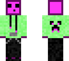 Neon Creeper Slime | Minecraft Skin