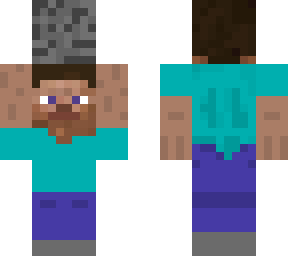 Cobblestone Steve Minecraft Skins