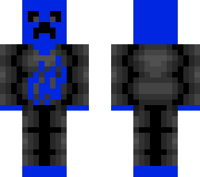 Blue Creeper Gamer | Minecraft Skin