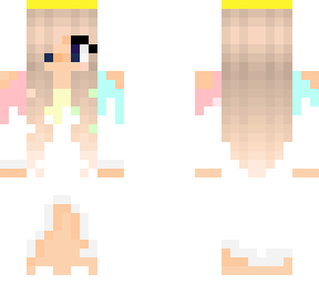 Pastel Angel with Halo | Minecraft Skin