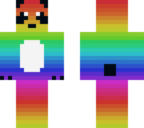Rainbow Panda | Minecraft Skin