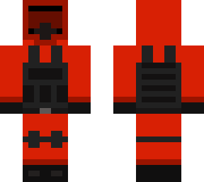 SCP Foundation MTF Unit Epsilon-9 Fire Protective Suit | Minecraft Skin