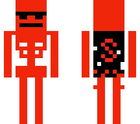 Red Skeleton | Minecraft Skins