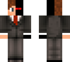 Half enderman. | Minecraft Skin