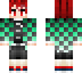 demon slayer tanjiro | Minecraft Skins