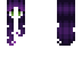 Long Curly Left Sided HB - Tainted Purple | Minecraft Skin