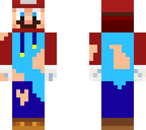 battle damaged Mario | Minecraft Skin