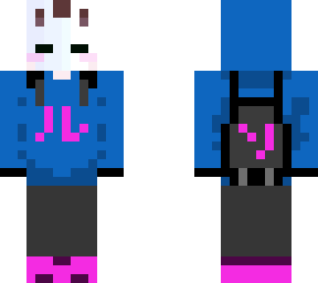 Boy with bunny mask | Minecraft Skin
