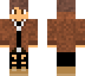 Cool Fall Boy With Leather Jacket | Minecraft Skin