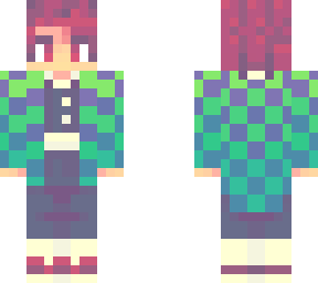 Edited version of wqtermxlon's Tanjiro Skin | Minecraft Skin