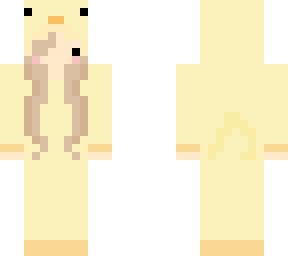 kawaii girl in duck onesie | Minecraft Skin
