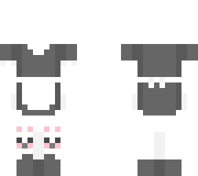 maid outfit base black | Minecraft Skin