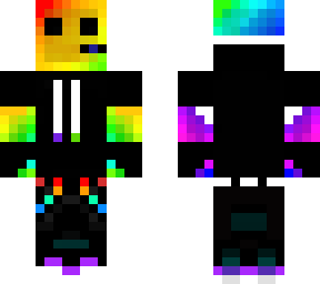 Rainbow Slime Gamer | Minecraft Skin