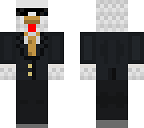 A chicken with glasses in a suit! | Minecraft Skin