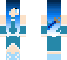 Elemental Water Girl | Minecraft Skin
